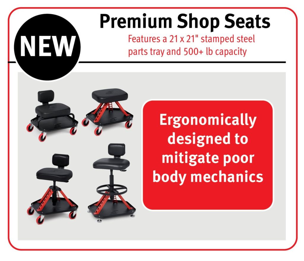 𝐍𝐄𝐖 Premium Shop Seats - Snap-onSnap-on